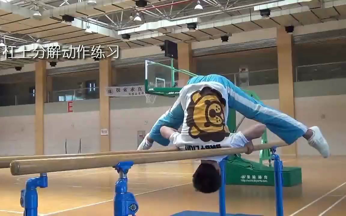 体操教学-8、分腿坐慢起成肩倒立、分腿坐前滚翻成分腿坐