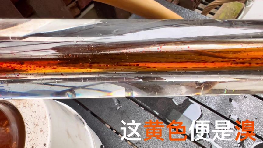 这黄色便是溴#实验室日常 #化学 #鸡 #鸡你太美鬼畜电音