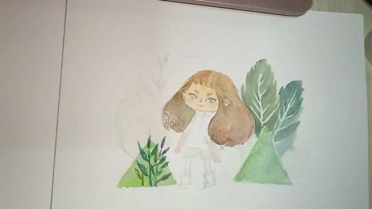 水彩简单教程我不就是画了一个画?