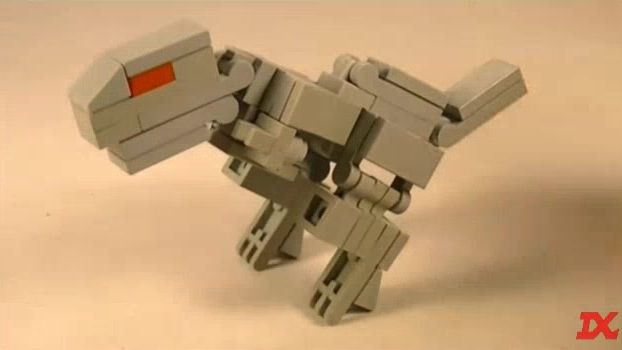 乐高积木:油管牛人用乐高积木打造迷你变形金刚机器恐龙