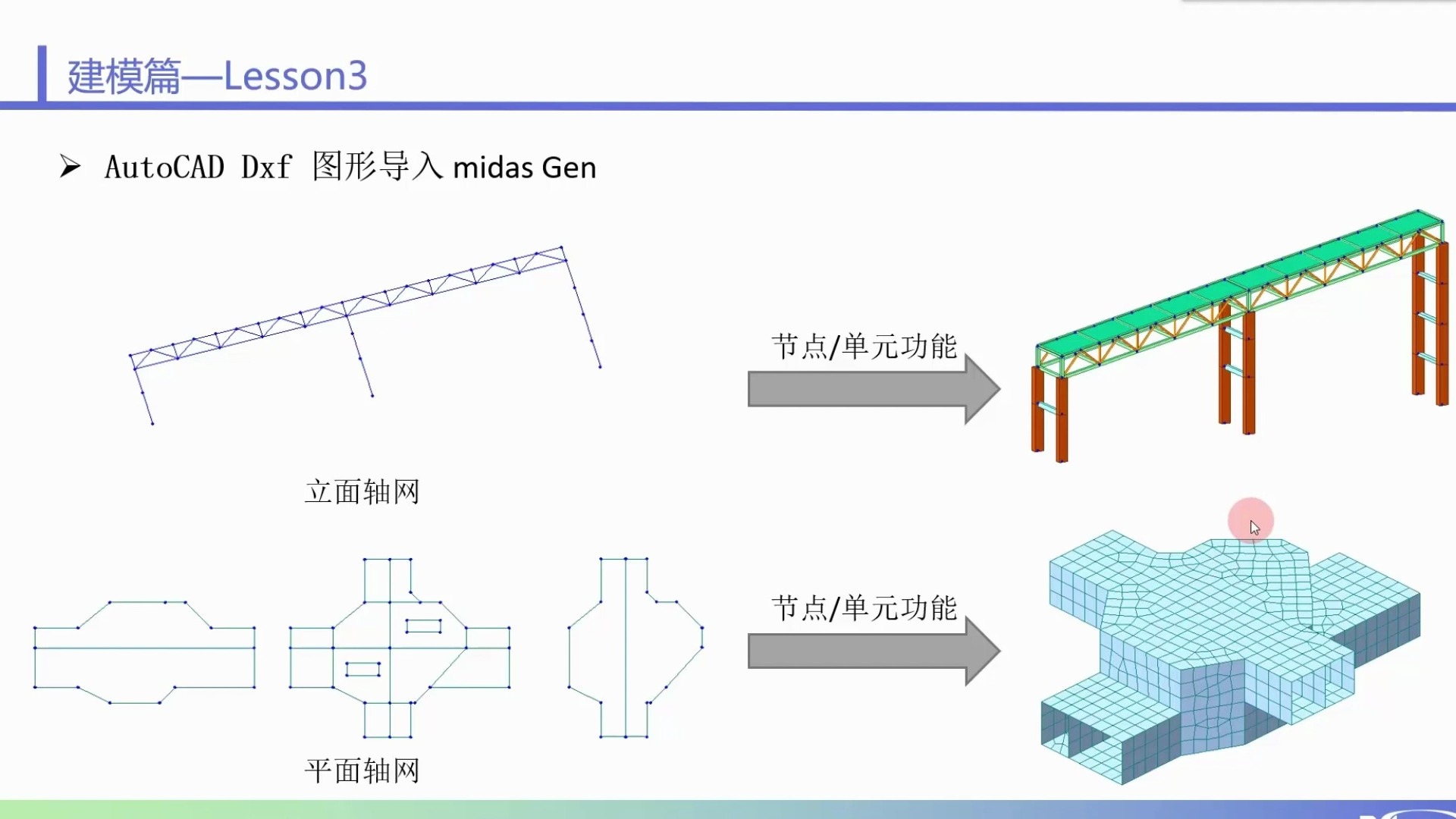 midas Gen基础操作视频(建模篇)建模3