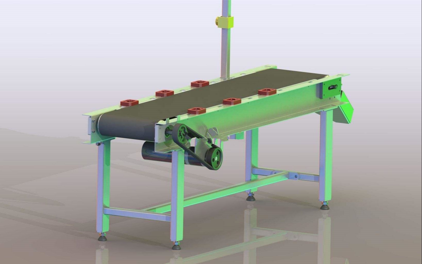 SolidWorks基础教程(非标设备):皮带输送机设计案例(三)