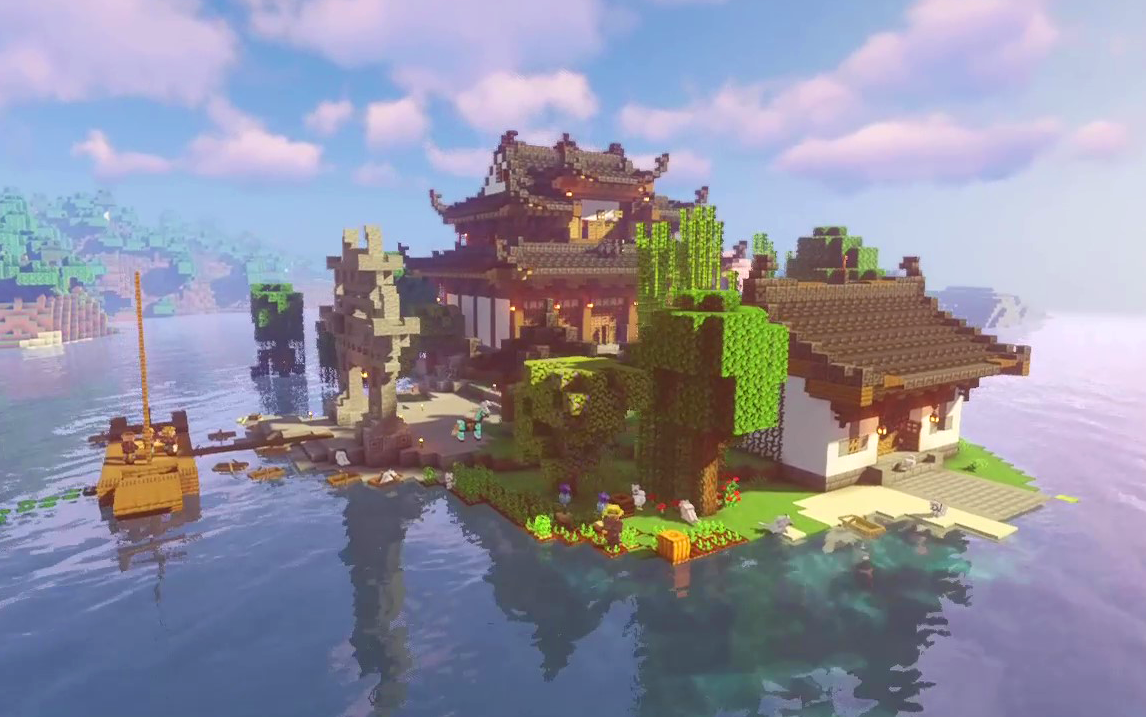 [MC]分享一下最近生存建筑直播存档