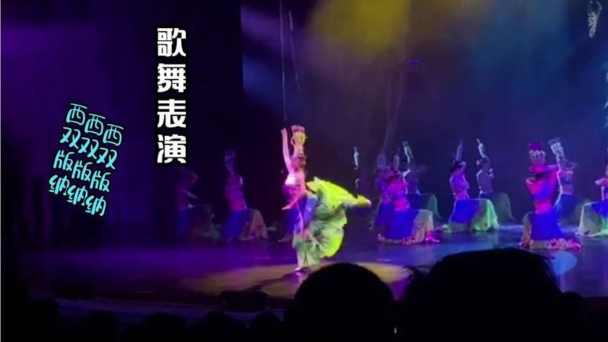 西双版纳旅游:观看歌舞表演,小姐姐跳舞专业漂亮,优雅大气