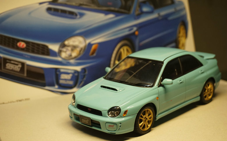 田宫斯巴鲁wrx sti 1:24模型组装过程