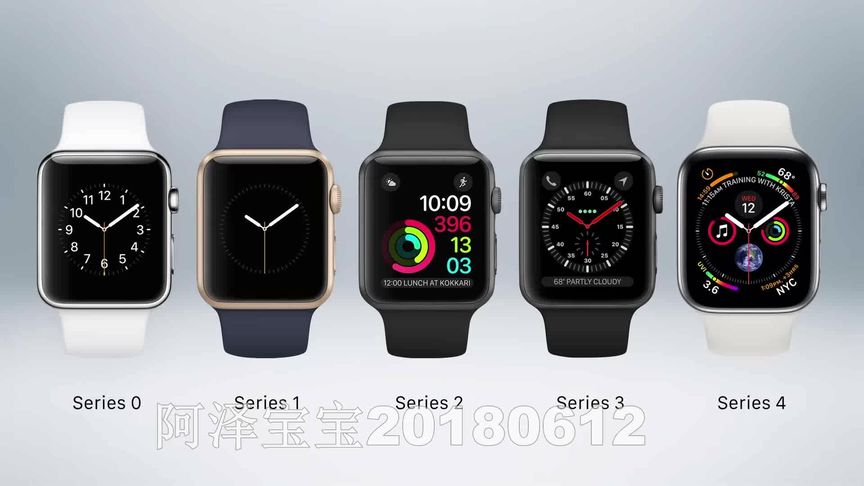 苹果手表大盘点,回顾Apple watch初代到四代。
