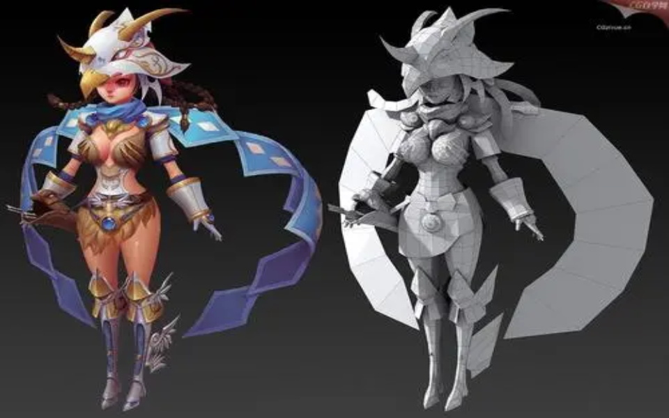 次世代游戏3D模型教程终于讲明白了,现分享