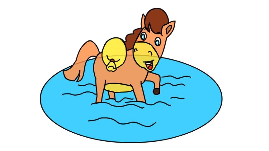 课本中小马过河简笔画视频教程教你如何画小马卡通儿童学画画美术