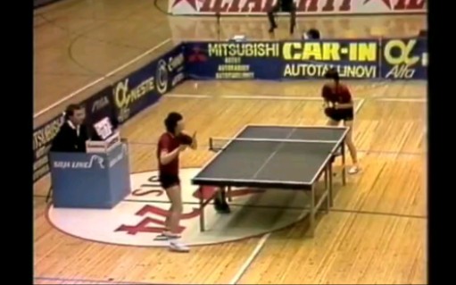 1985年芬兰乒乓球公开赛女单决赛 何智丽(中国)对陈子荷(中国)