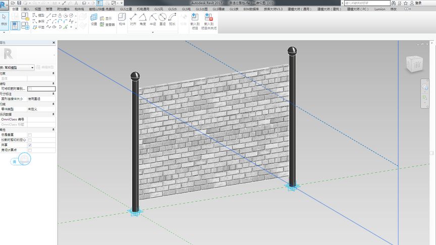 revit自适应工地围挡教程教学,掌握方法bim建模其实很简单