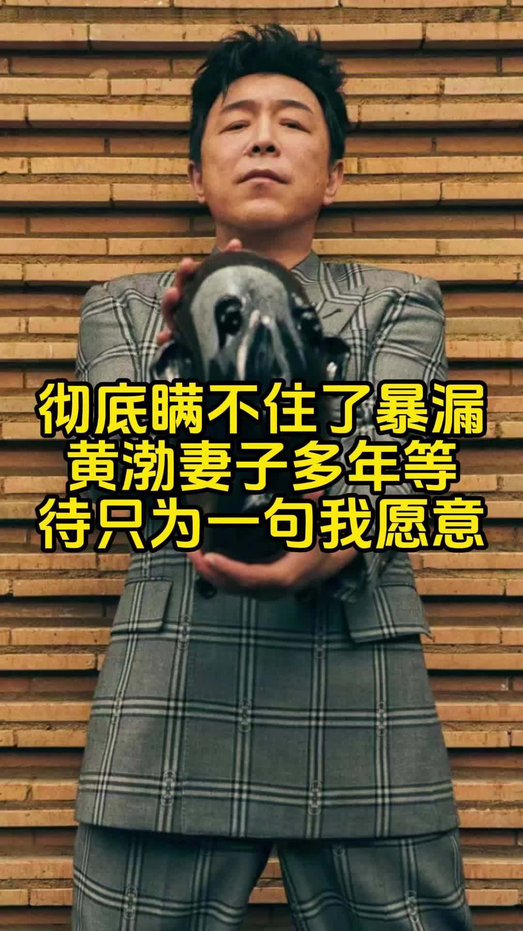 彻底瞒不住了,暴漏黄渤妻子,多年等待,只为一句"我愿意"