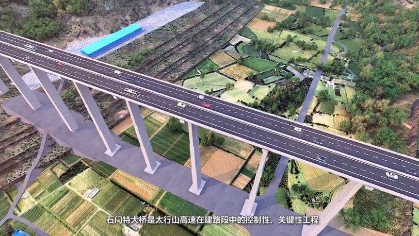 中建三局石门特大桥施工动画纪实,快速了解桥梁建造过程!