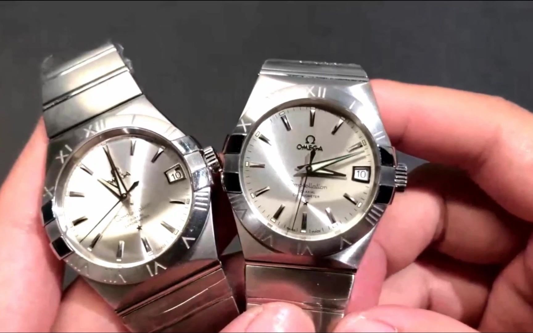 VS自产8500机芯,功能完全对版的欧米茄星座男士手表真假对比评测