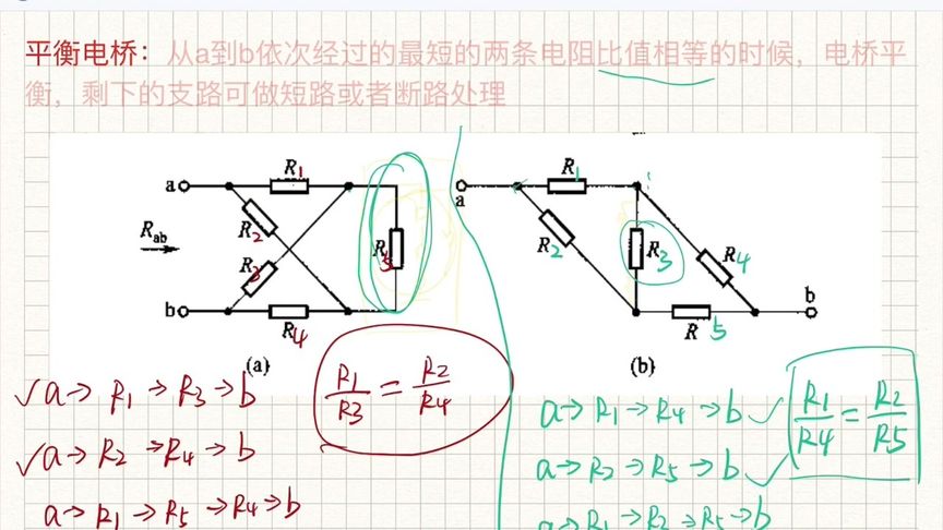 大学电路。电桥平衡,电气专业或者考研的小伙伴看过来