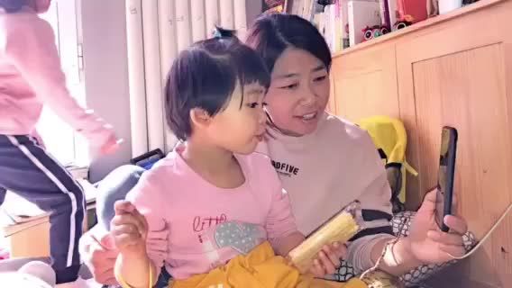 #幼儿教育班级视频通话美美的 #每日亲子陪伴 #在家视频会议
