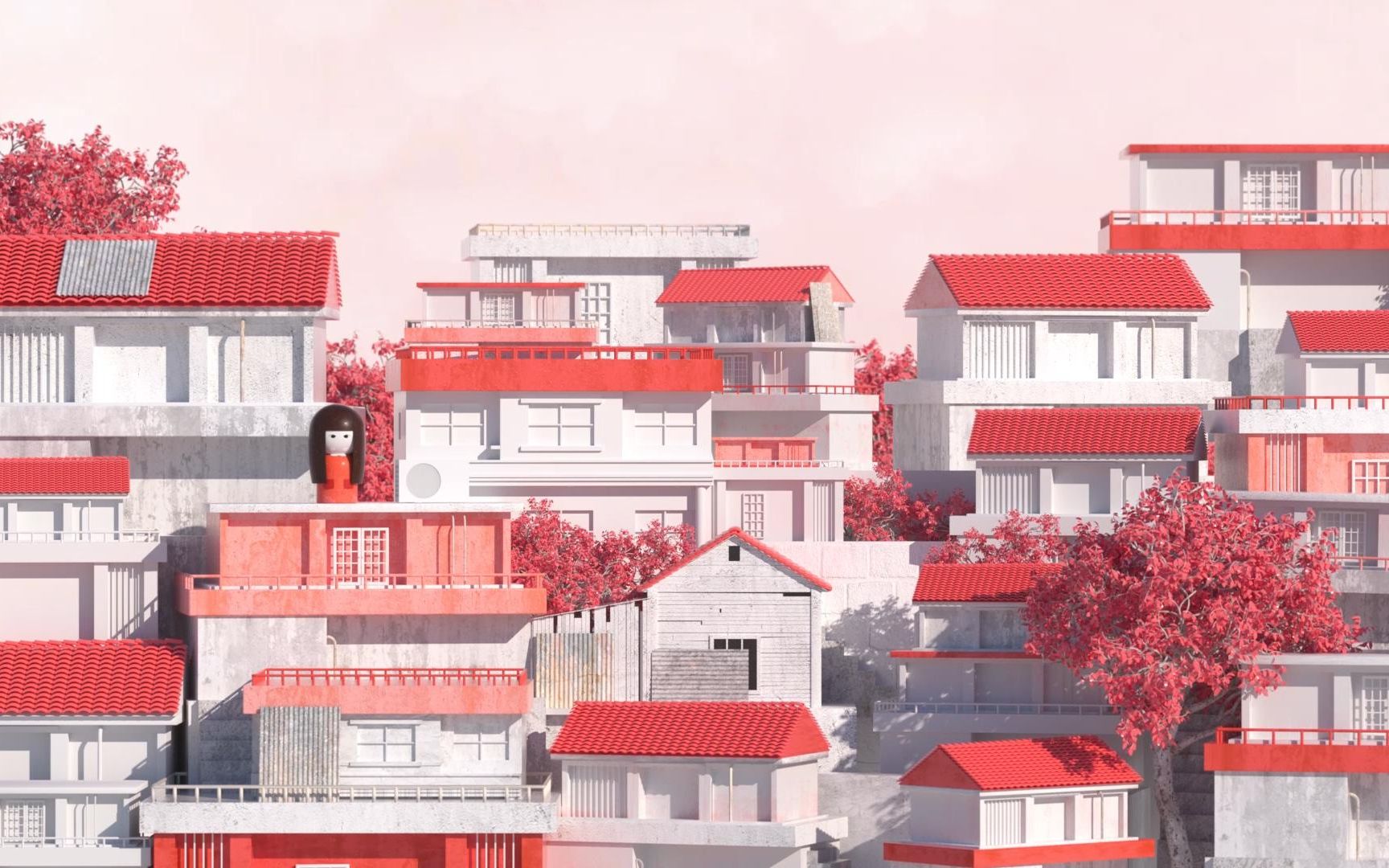 【临摹】用C4D搭建小房子临摹练习-Dear my retrospect