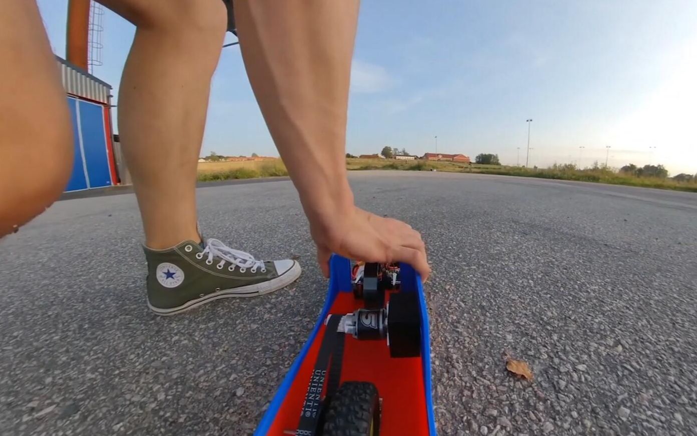 3D打印超强单轮遥控车,孩子抢着玩!