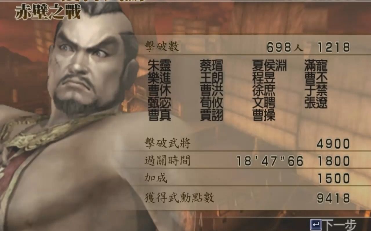 《真三国无双4》尝试一下黄盖不常用的打法——赤壁联军侧