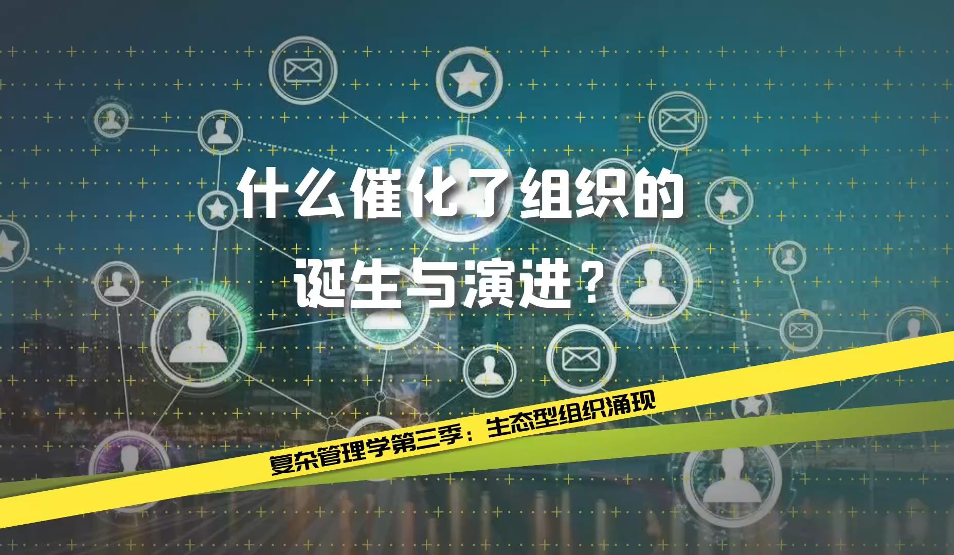 什么催化了组织的诞生与演进?