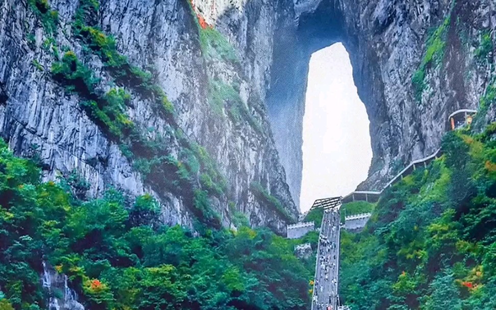 湘西张家界之旅,陪最爱的人穿天门洞