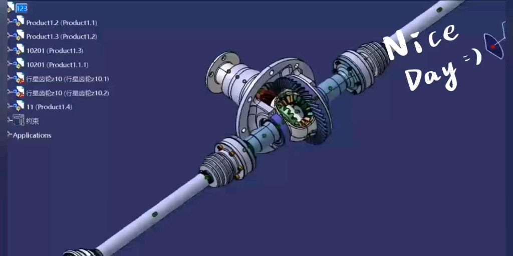 基于solidworks轿车转向驱动桥结构设计及仿真(说明书+cad+三维建模...