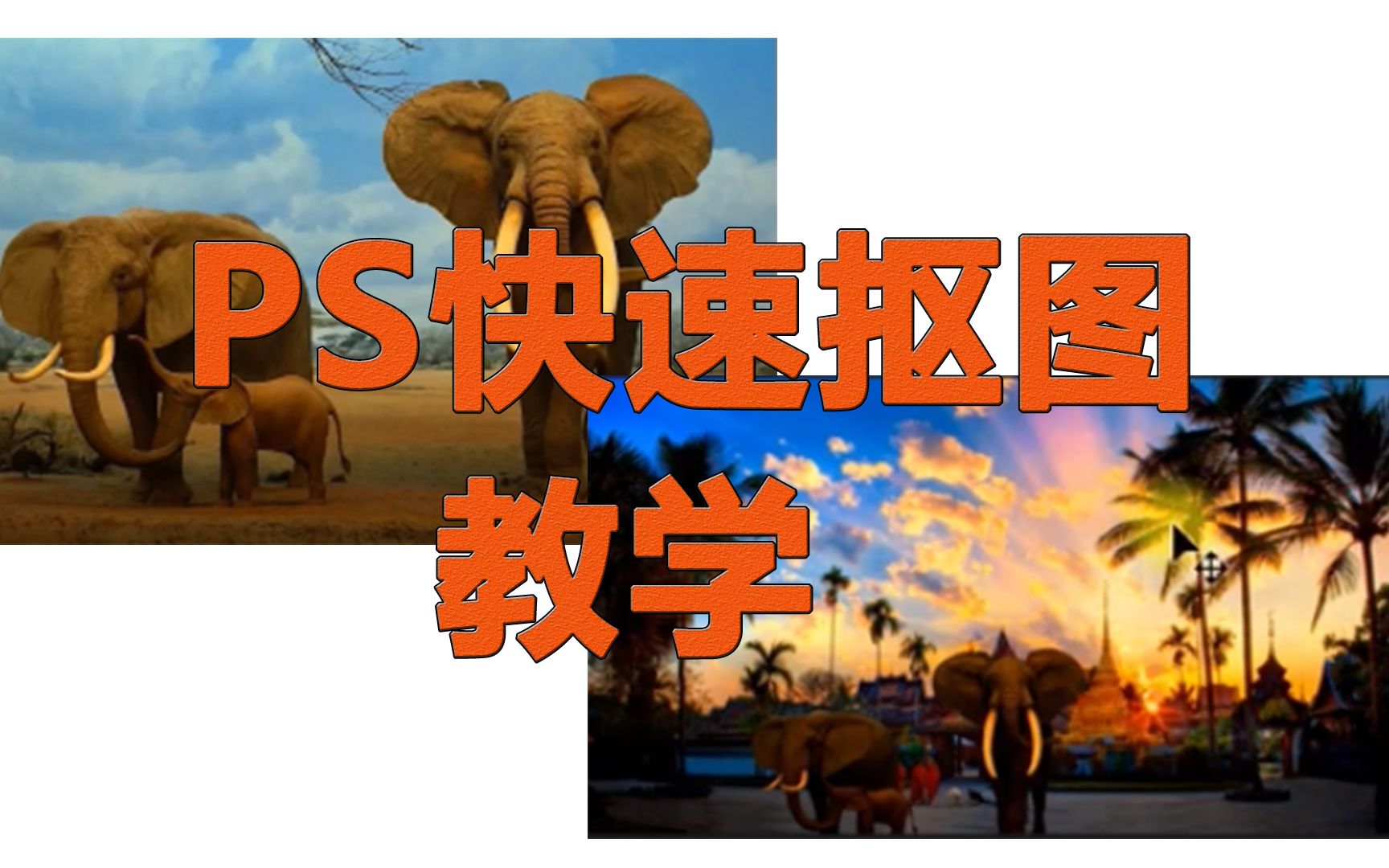 新手PS教学:如何快速运用“抠图”技巧,将两张图片完美融合