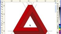 用coreldraw 绘制矛盾空间(立体三角形)