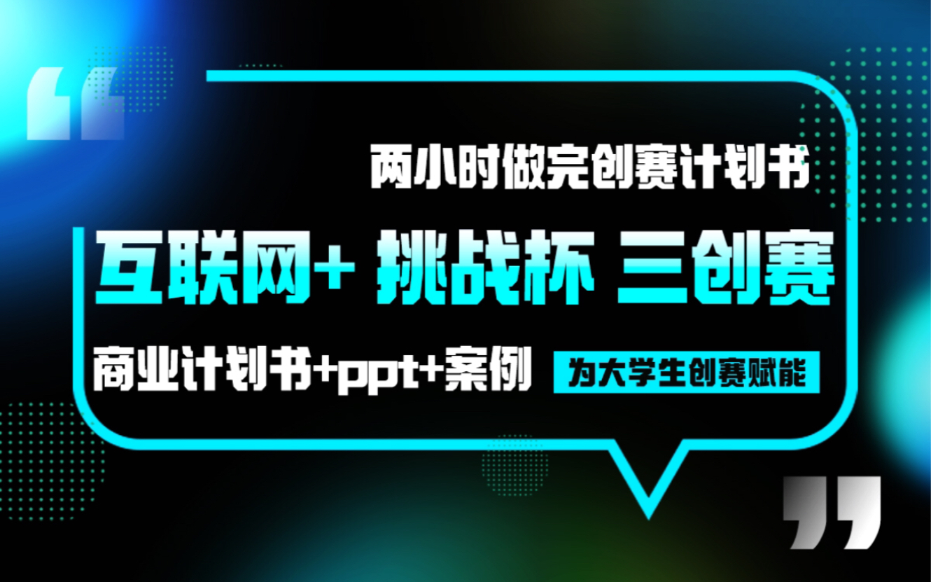 大学生创新创业大赛互联网+三创赛挑战杯项目计划书ppt获奖案例