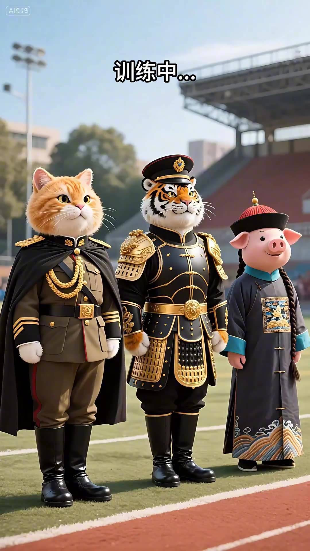 动漫:当学校让自备军训服时