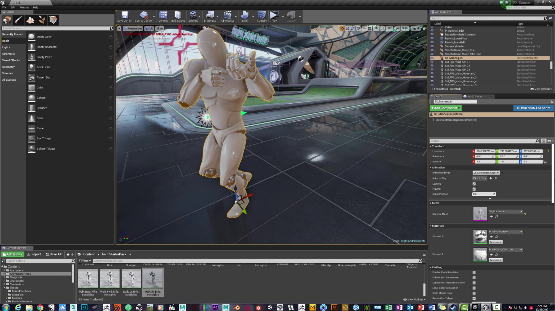 虚幻UE4引擎实时VFX游戏特效之粒子系统及角色附加效果二