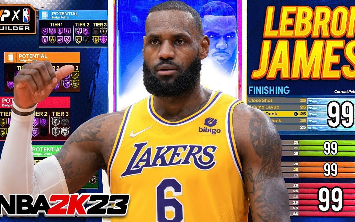NBA 2K23 PS5 最强小前锋詹姆斯建模!Joe Knows