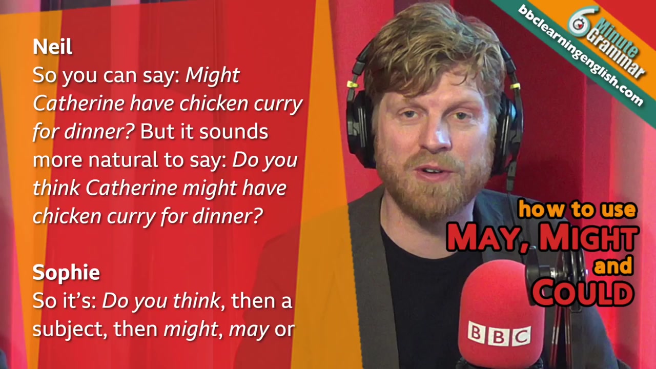 BBC六分钟英语 Grammar-'May', 'might' and 'could'