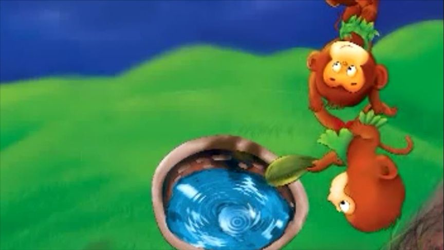 童话故事《猴子捞月亮》