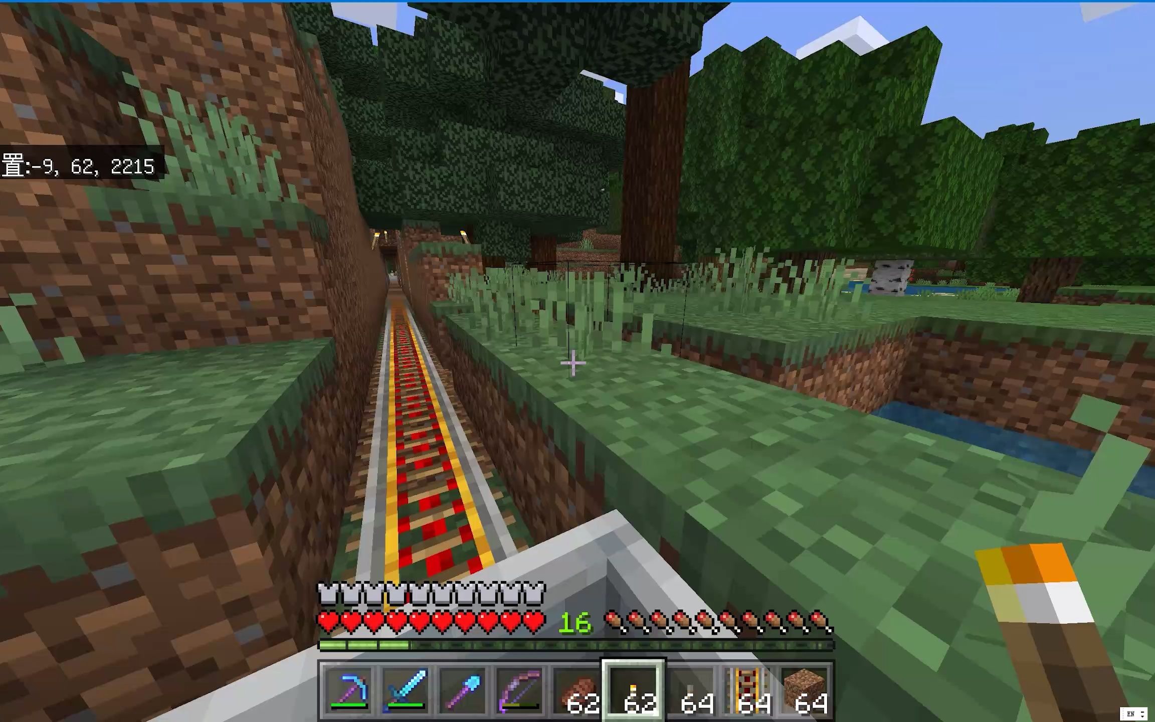 【MC铁道兵】在Minecraft里坐着火车去旅行(距离10000单位)