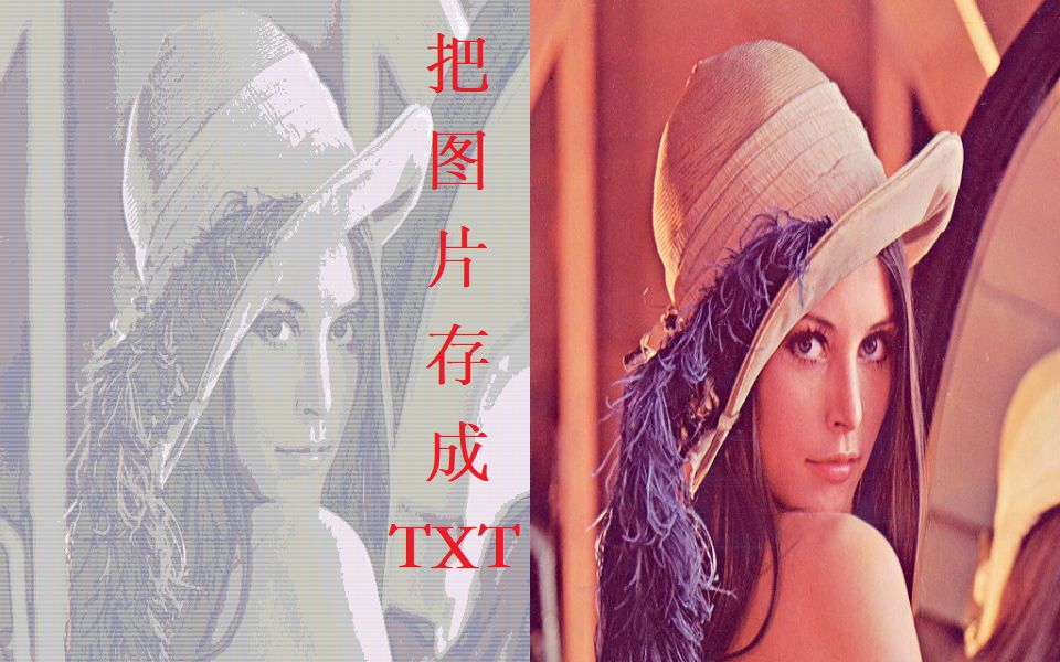 把图片存成txt