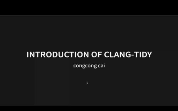 clang-tidy检查开发入门