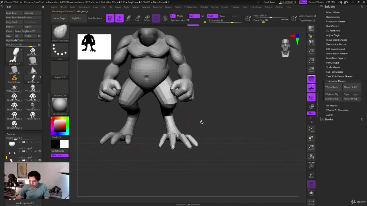 ZBrush与Blender角色数字雕刻3D打印制作流程视频教程