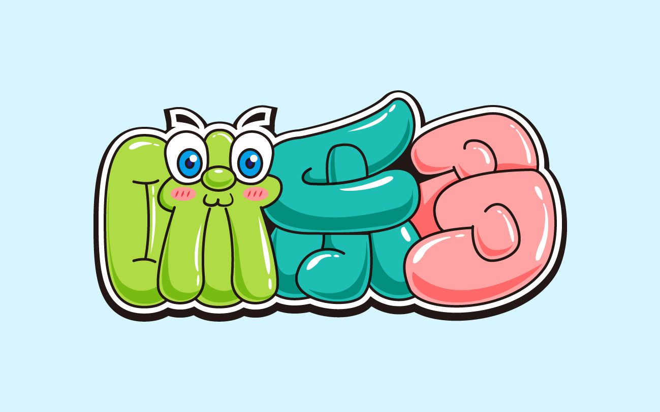 AI软件原创Q版卡通字体设计设计《咪乐多》