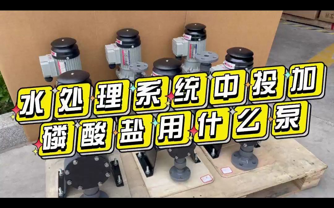 水处理系统中投加磷酸盐用什么泵