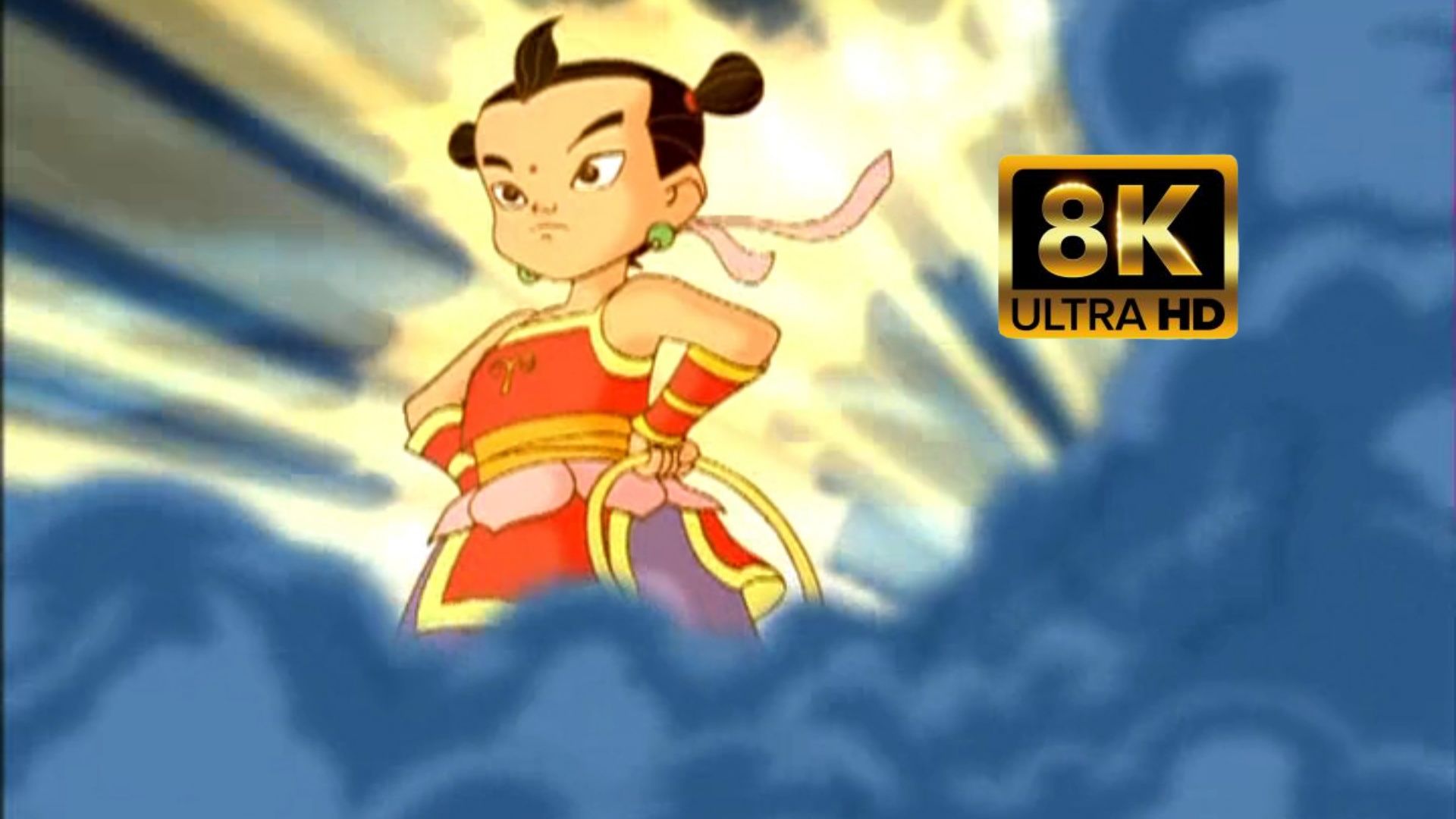 【8K修复】动画片哪吒传奇主题曲 小哪吒