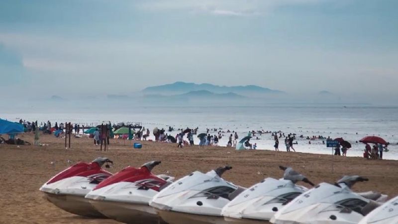 河北秦皇岛现海市蜃楼景观