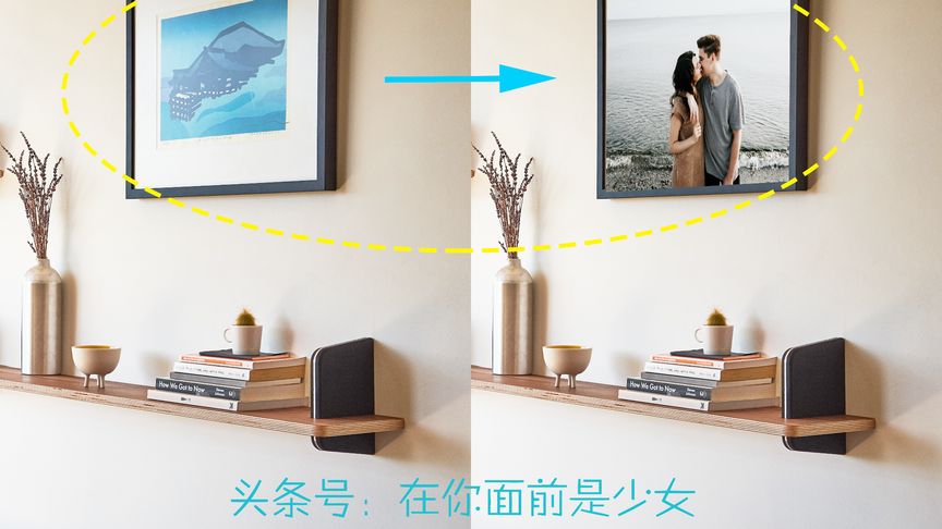 photoshop PS中给画框换图片