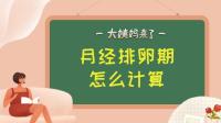 大姨妈来了 第13集 月经排卵期怎么计算