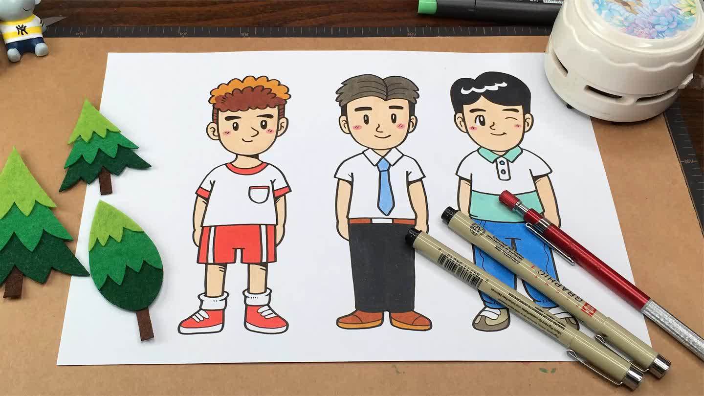 二分钟简笔画教程:教你画出.