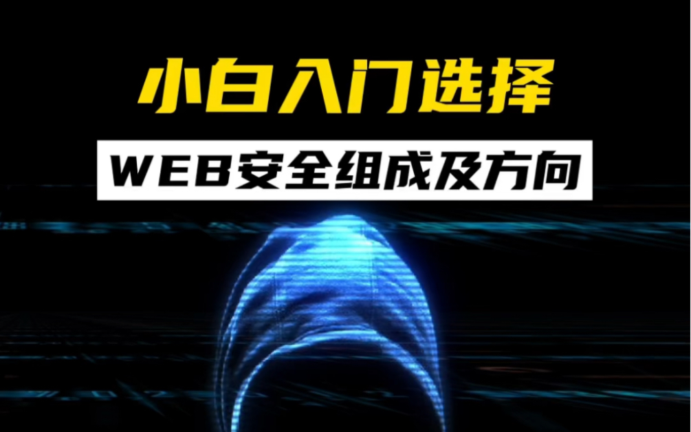 小白入门选择,WEB网络安全组成及就业方向
