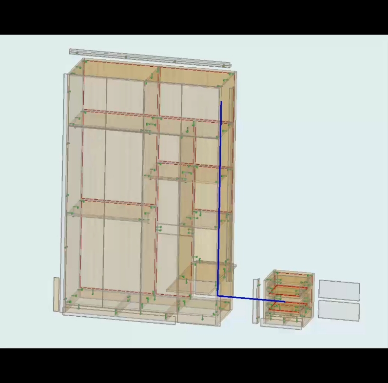 全屋定制设计:简单拆单设计方法,设计师应该考虑下拆单师和安装师...
