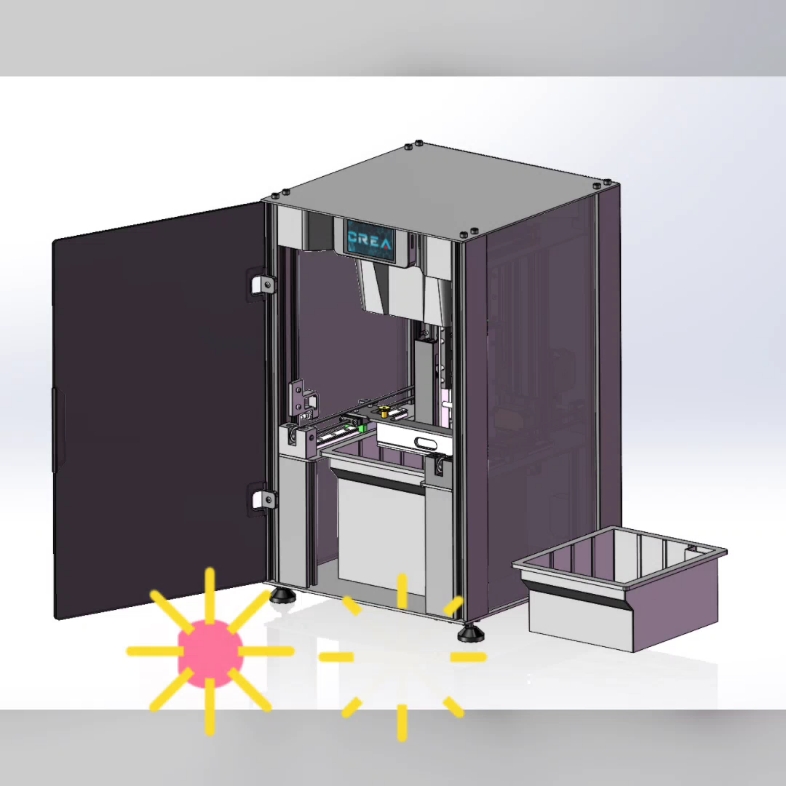 DIY下沉式SLA 3D打印机 CREA ONE MINI 资料已经发布 各位小伙伴...