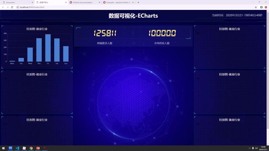 22-ECharts数据可视化-定制柱状图bar(下)