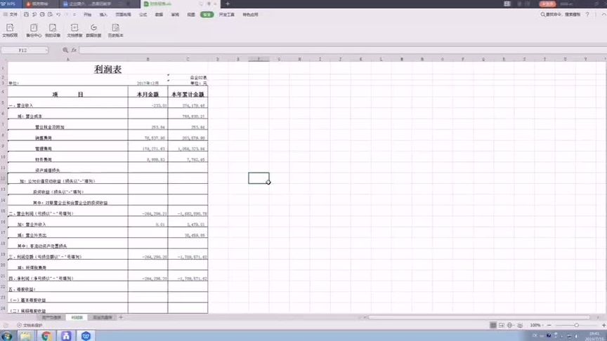 项目申报中的财务表格怎么查看?