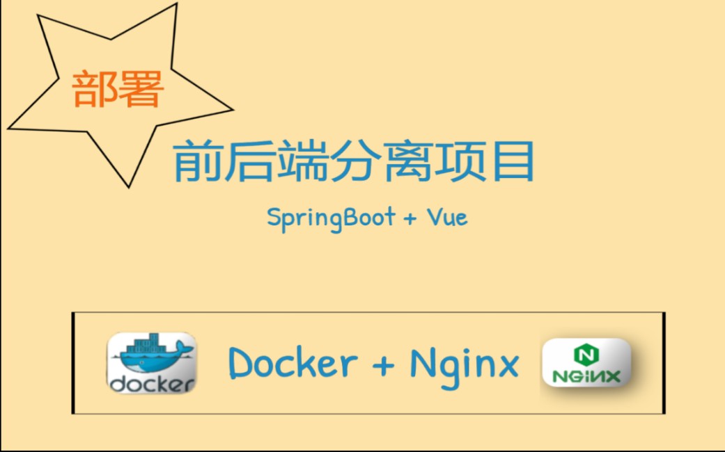 Docker+Nginx部署前后端分离项目(SpringBoot+Vue),适合有一定基础...